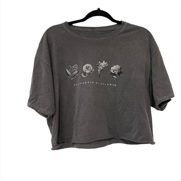 PacSun | Tops | Psla California Wildflower Diy Crop Tee M | Poshmark